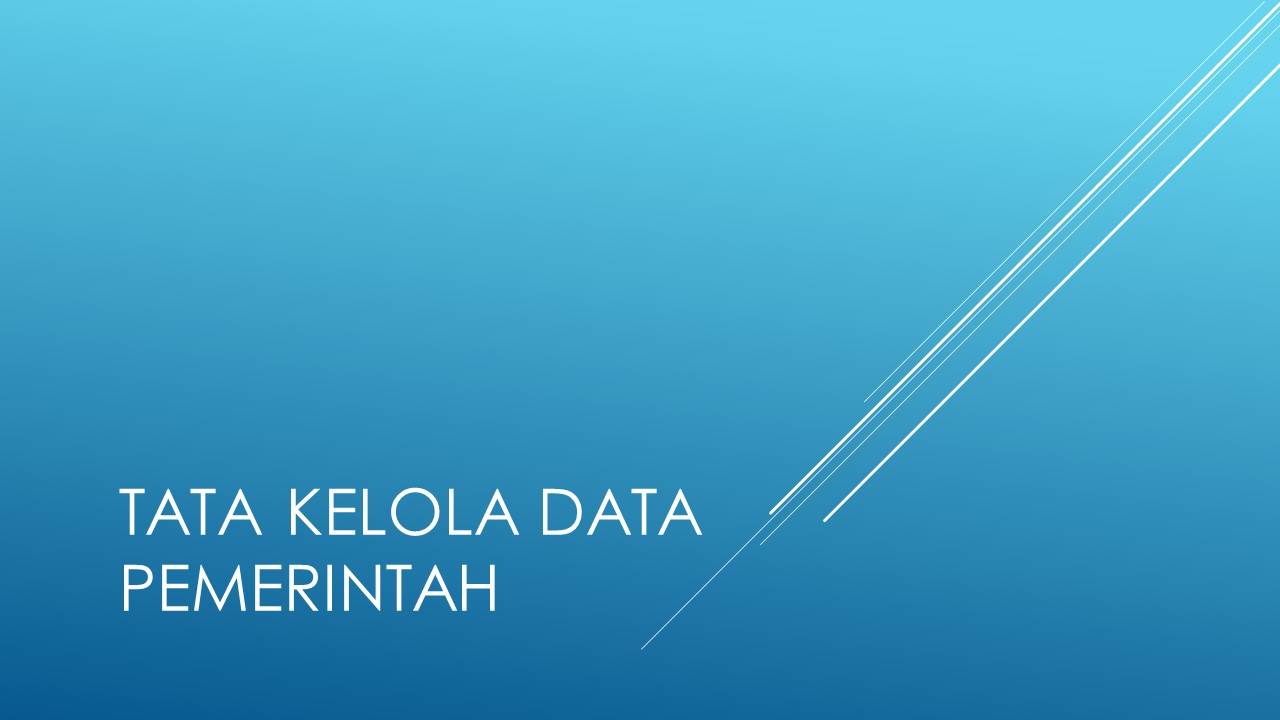 Tata Kelola Data Pemerintah | simpulmadani